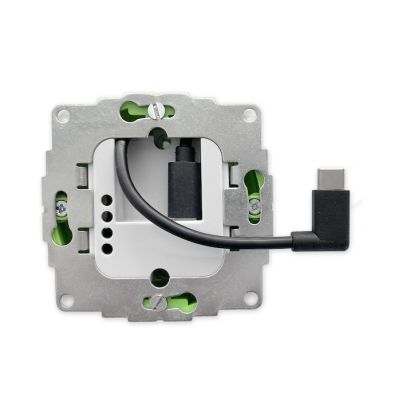 230V Unterputz Netzteil 20W mit USB-C zu USB-C kabel | s48 C